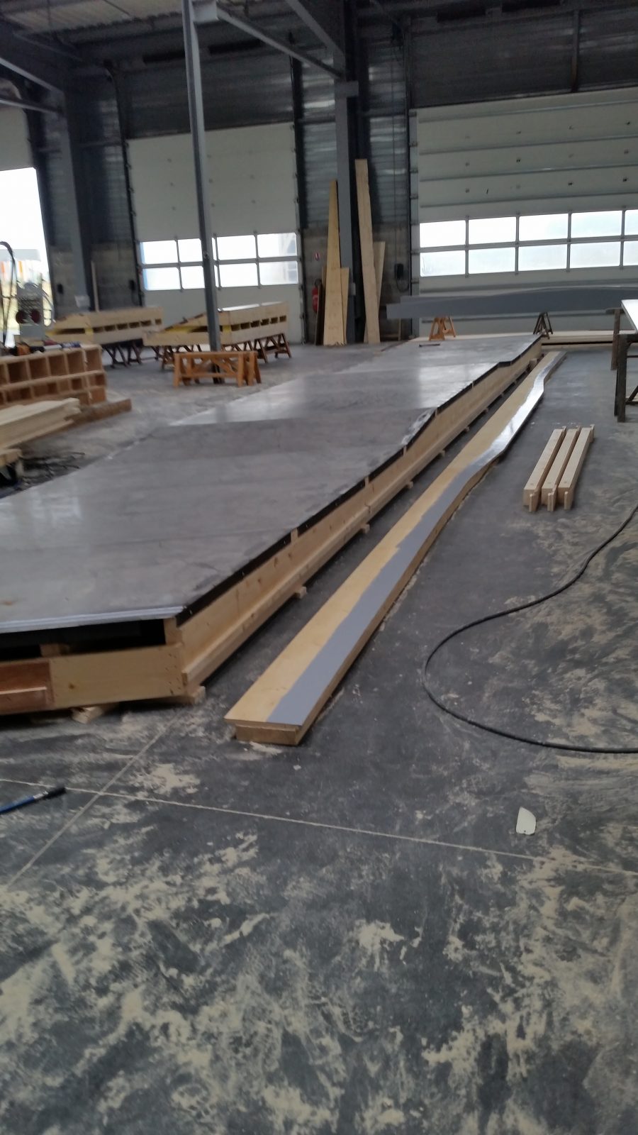 Tablier de pont mixte bois/métal - Coffrages Gaillard